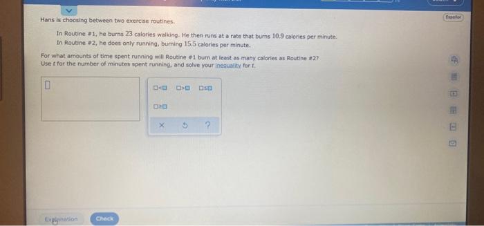 Solved Hans is choosing between two exercise routines In | Chegg.com