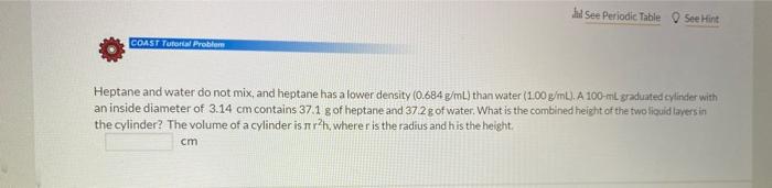 Solved See Periodic Table See Hint COAST Tutorial Problem | Chegg.com