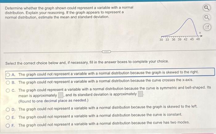 Solved Determine whether the graph shown could represent a | Chegg.com