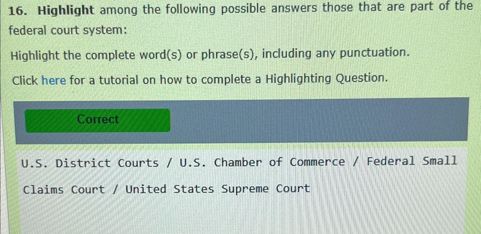 Solved Highlight among the following possible answers those | Chegg.com
