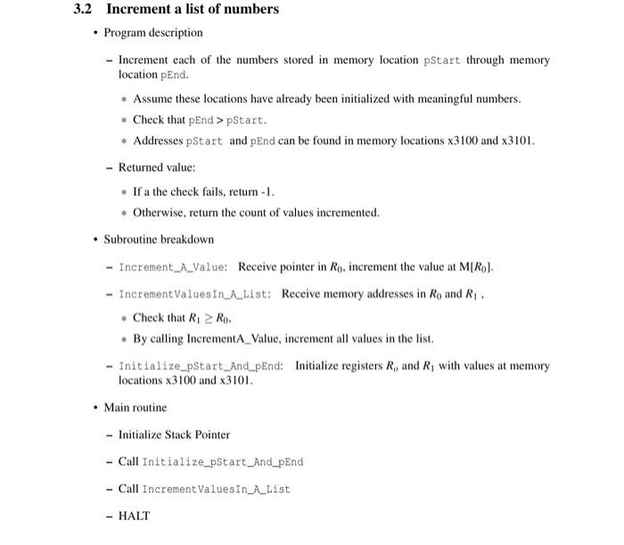 Solved Write and implement this in LC3 architecture. All | Chegg.com