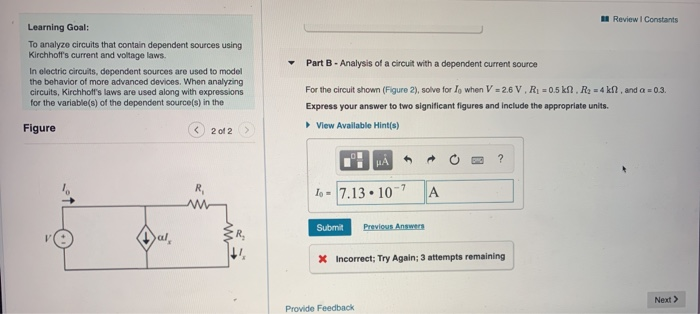 Solved Review Constants Learning Goal: To analyze circuits | Chegg.com