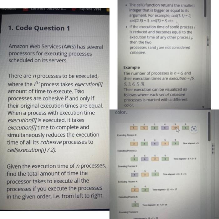 Solved integer that is bigger or equal to its argument. For | Chegg.com