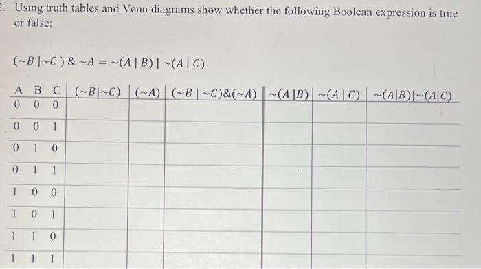 Solved Am I putting in 1s and 0s in the truth table or A, | Chegg.com