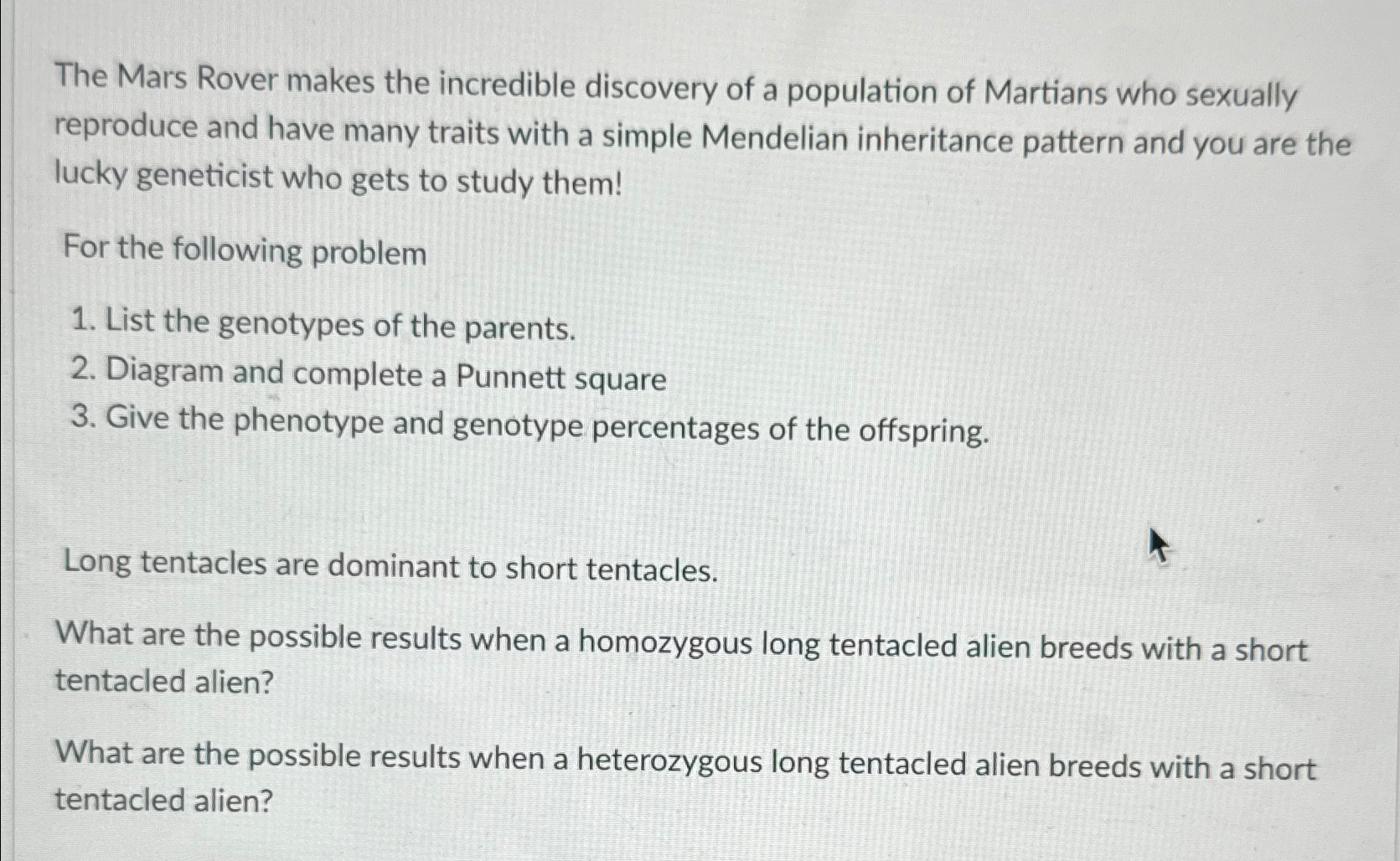 Solved The Mars Rover makes the incredible discovery of a | Chegg.com