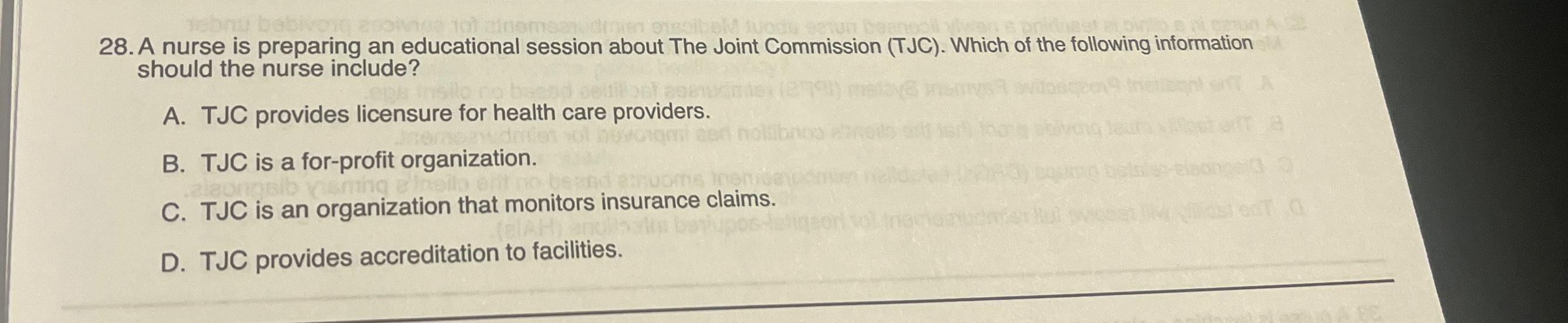 Solved A nurse is preparing an educational session about The | Chegg.com