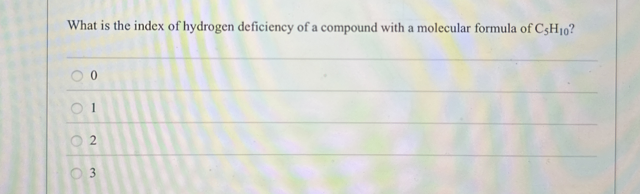Solved What is the index of hydrogen deficiency of a | Chegg.com