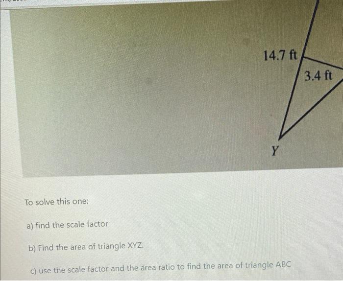 Solved To solve this one: a) find the scale factor b) Find | Chegg.com
