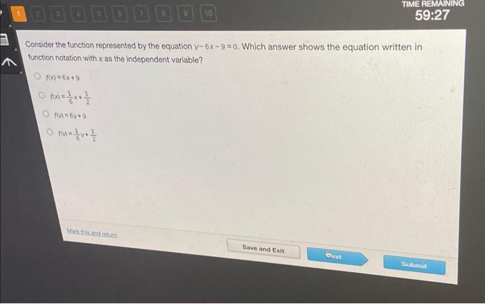 Solved Consider the function represented by the equation | Chegg.com