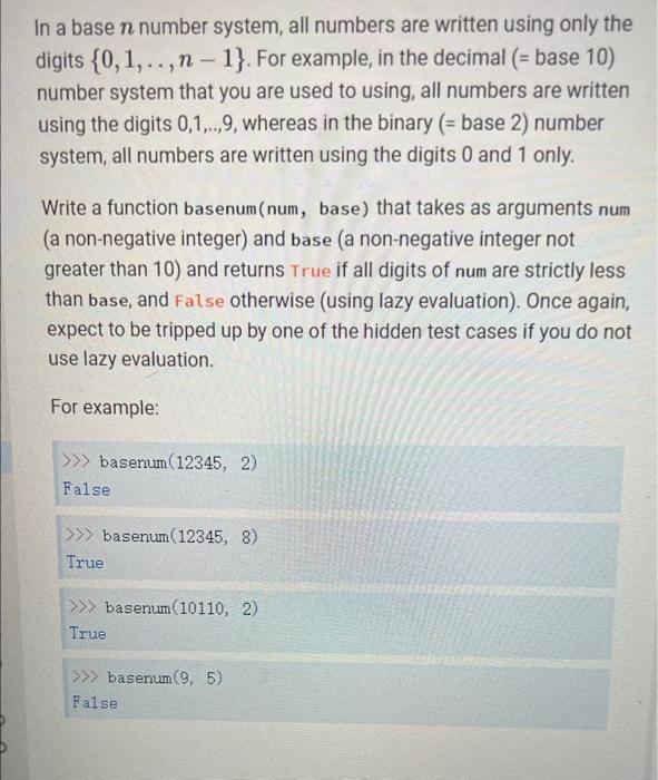 Solved In a base n number system, all numbers are written | Chegg.com