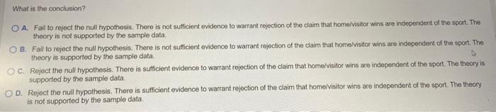 Solved Winning team data were collected for teams in | Chegg.com