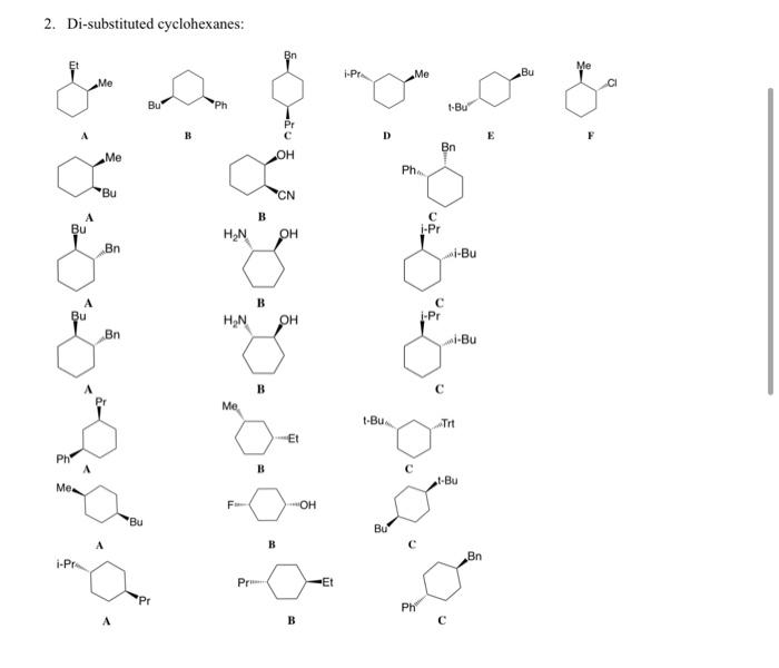 Solved Draw two chair conformations of the cycloalkanes | Chegg.com