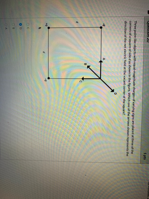 Solved Question 20 1 pts Three point-like objects with | Chegg.com