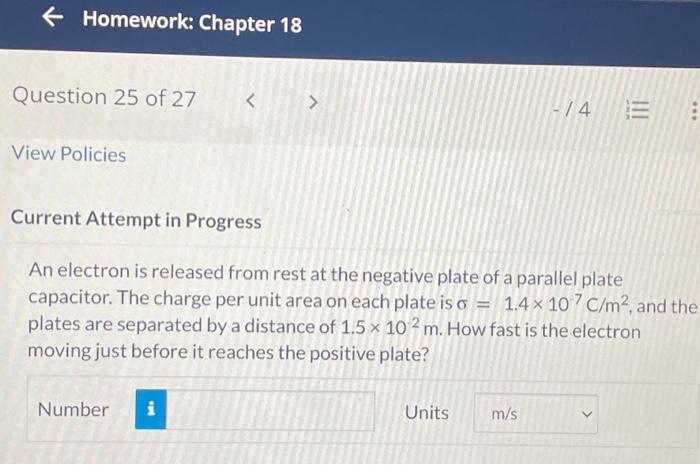 Solved An electron is released from rest at the negative | Chegg.com