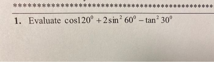 Solved ******* ****************************** 1. Evaluate | Chegg.com