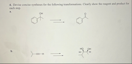 Solved Devise concise syntheses for the following | Chegg.com