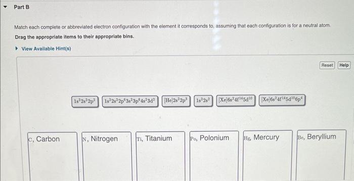 Solved When writing a complete electron configuration, you | Chegg.com