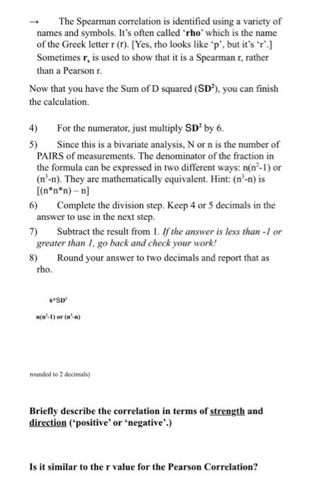 Solved Task 6: Correlation with Ordinal Level Data Pearson | Chegg.com