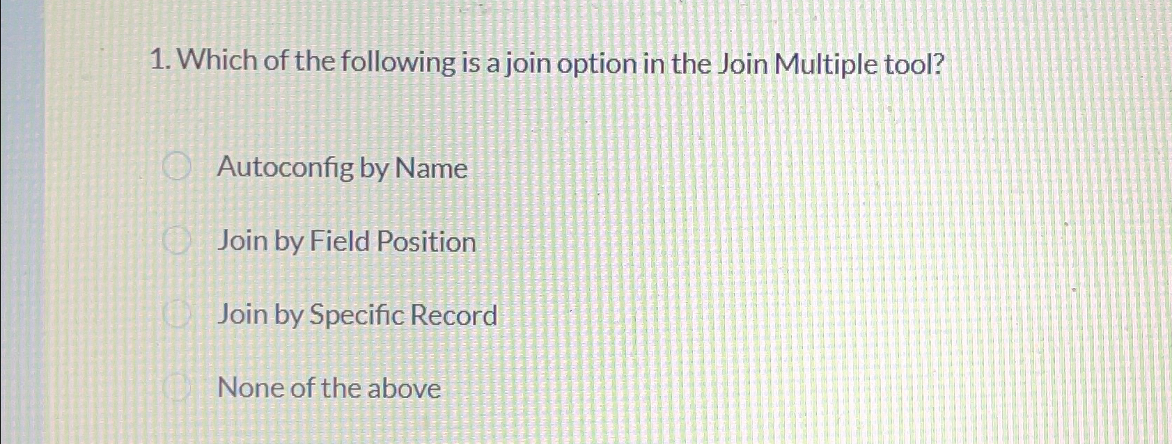 Solved Which of the following is a join option in the Join | Chegg.com