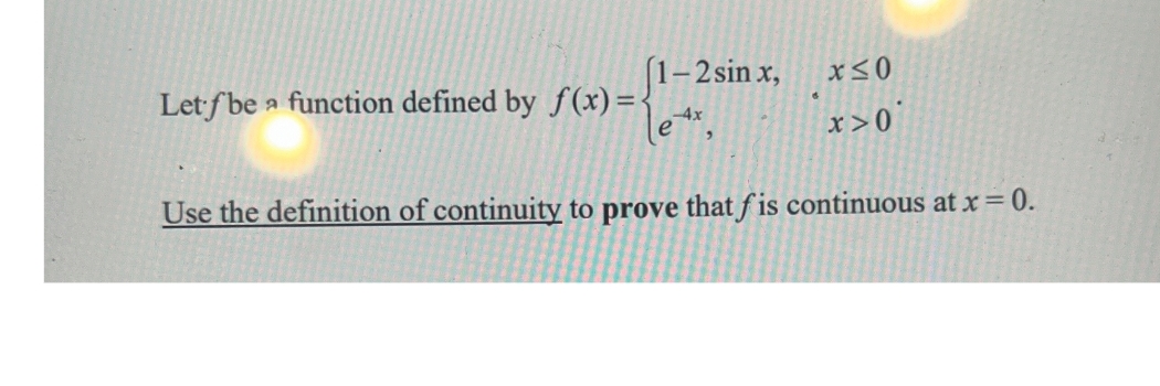Solved Let f ﻿be a function defined by | Chegg.com