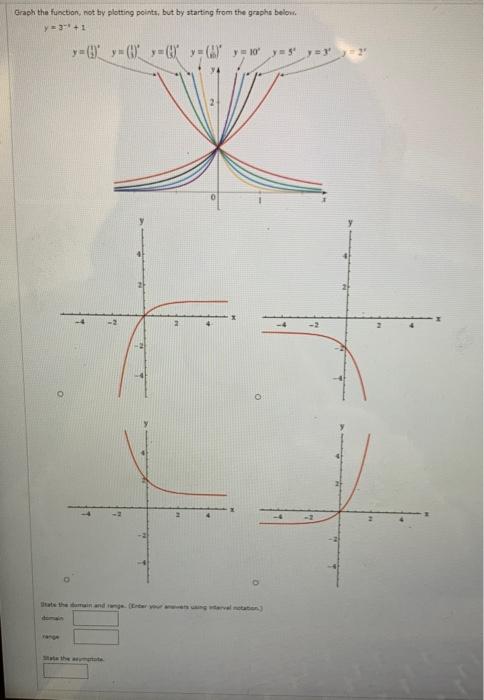 Solved h2(x)=4+(31)xGraph the fuoction, not by plotting | Chegg.com
