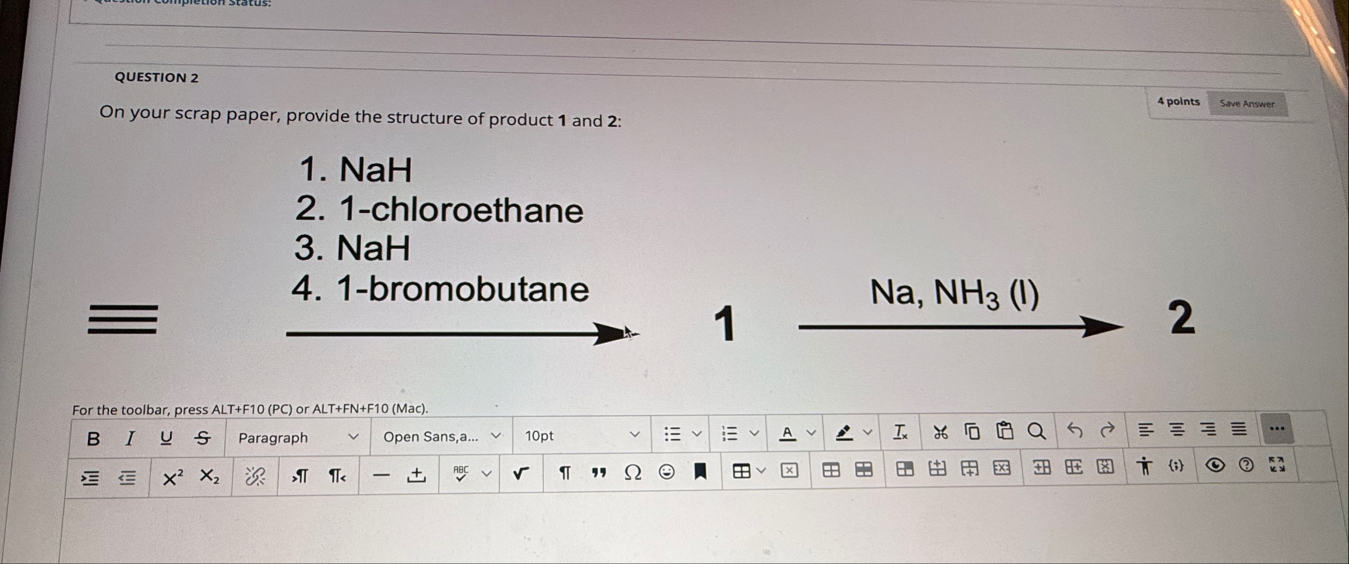 QUESTION 2On your scrap paper, provide the structure | Chegg.com