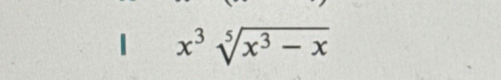 Solved Find the derivative of x3x3-x5 | Chegg.com