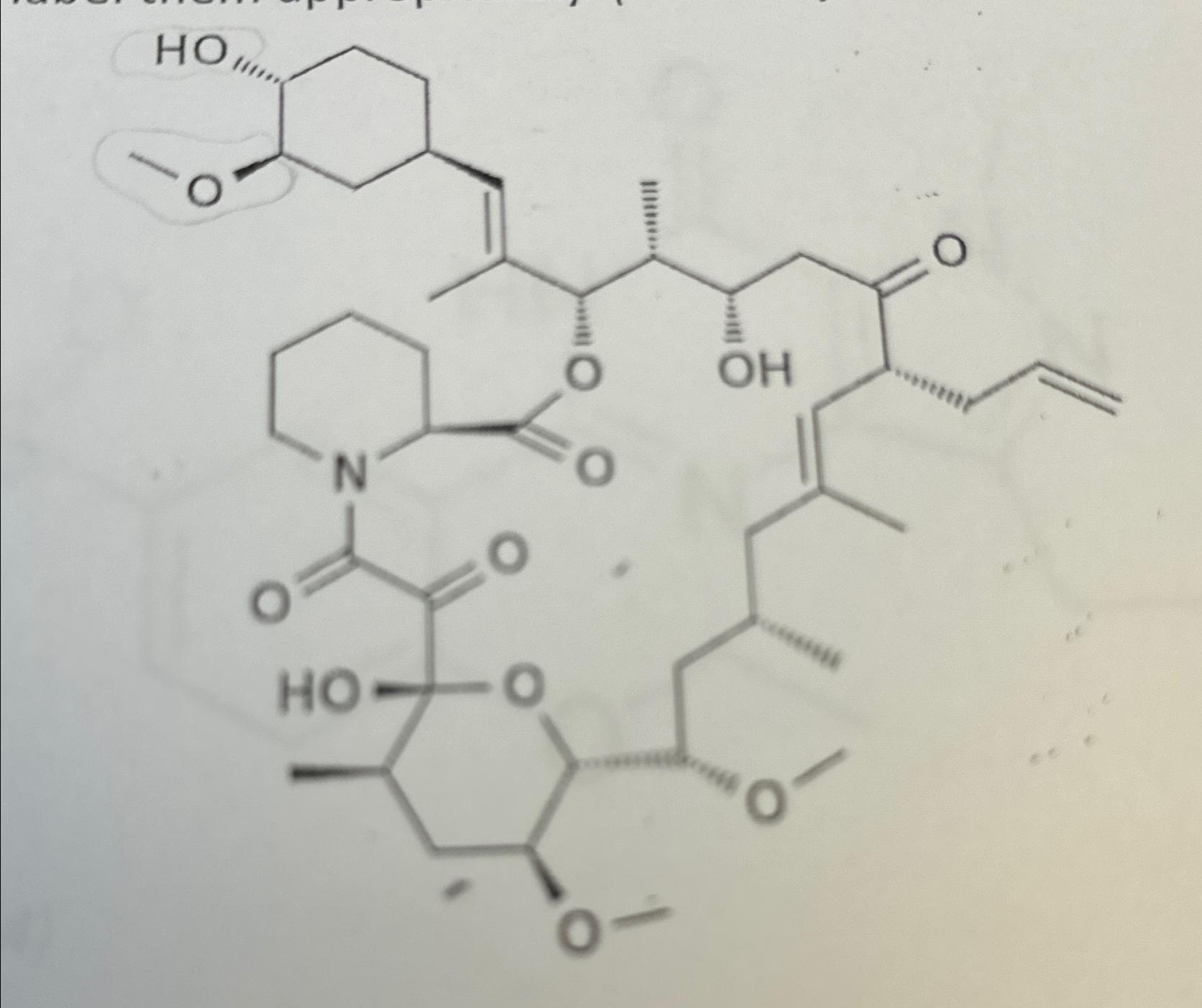Circle all functional groups and label them. | Chegg.com