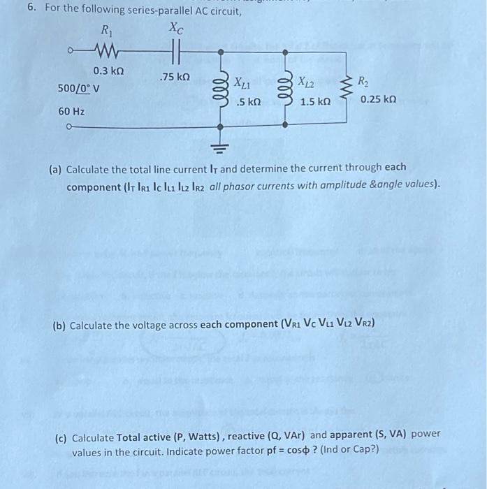 Solved (a) Calculate the total line current IT and determine | Chegg.com