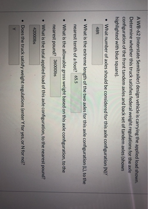 A WB-62 (Interstate Semitrailer) design vehicle is | Chegg.com