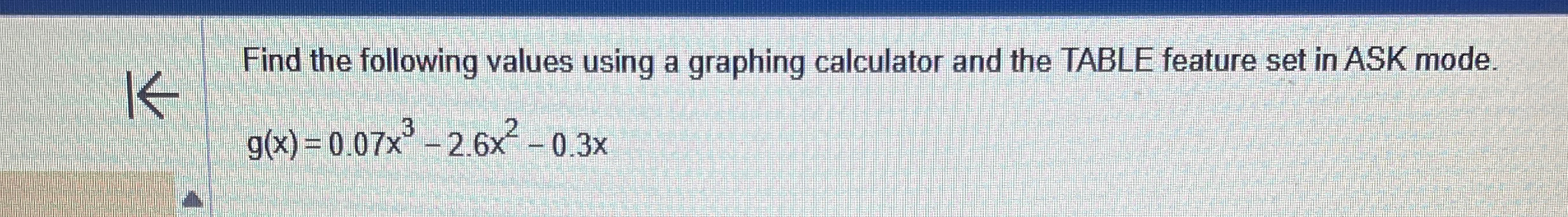Find the following values using a graphing calculator | Chegg.com
