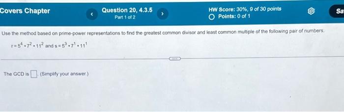 Solved Use the method based on prime-power representations | Chegg.com