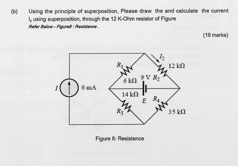 Solved (b) ﻿Using the principle of superposition, Please | Chegg.com