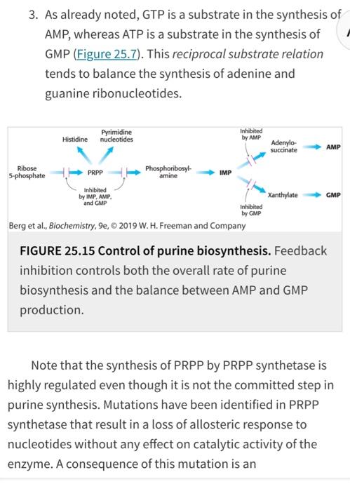 Solved 3. As already noted, GTP is a substrate in the | Chegg.com