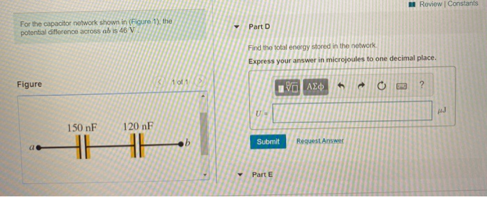 Solved Review Constants For the capacitor network shown in | Chegg.com