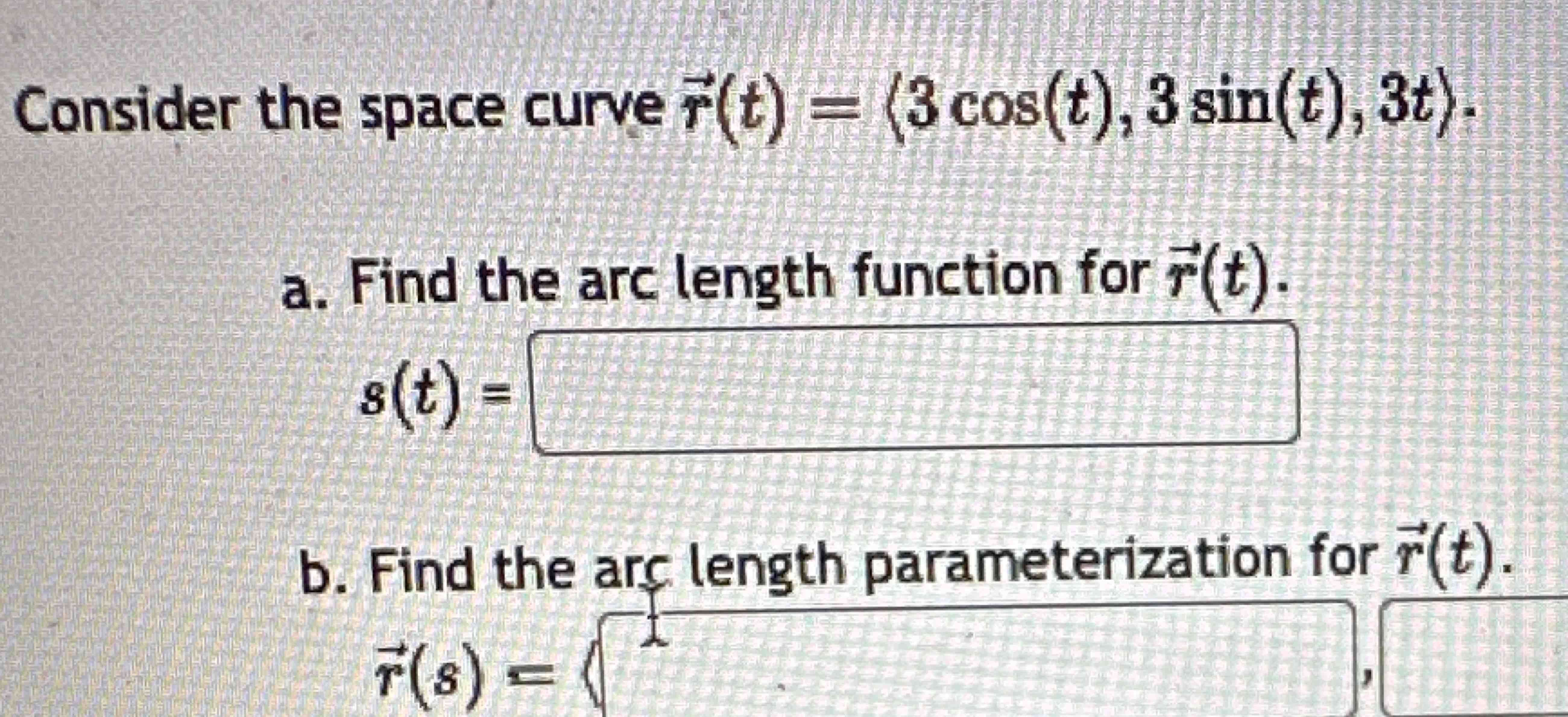 Solved Consider the space curve | Chegg.com