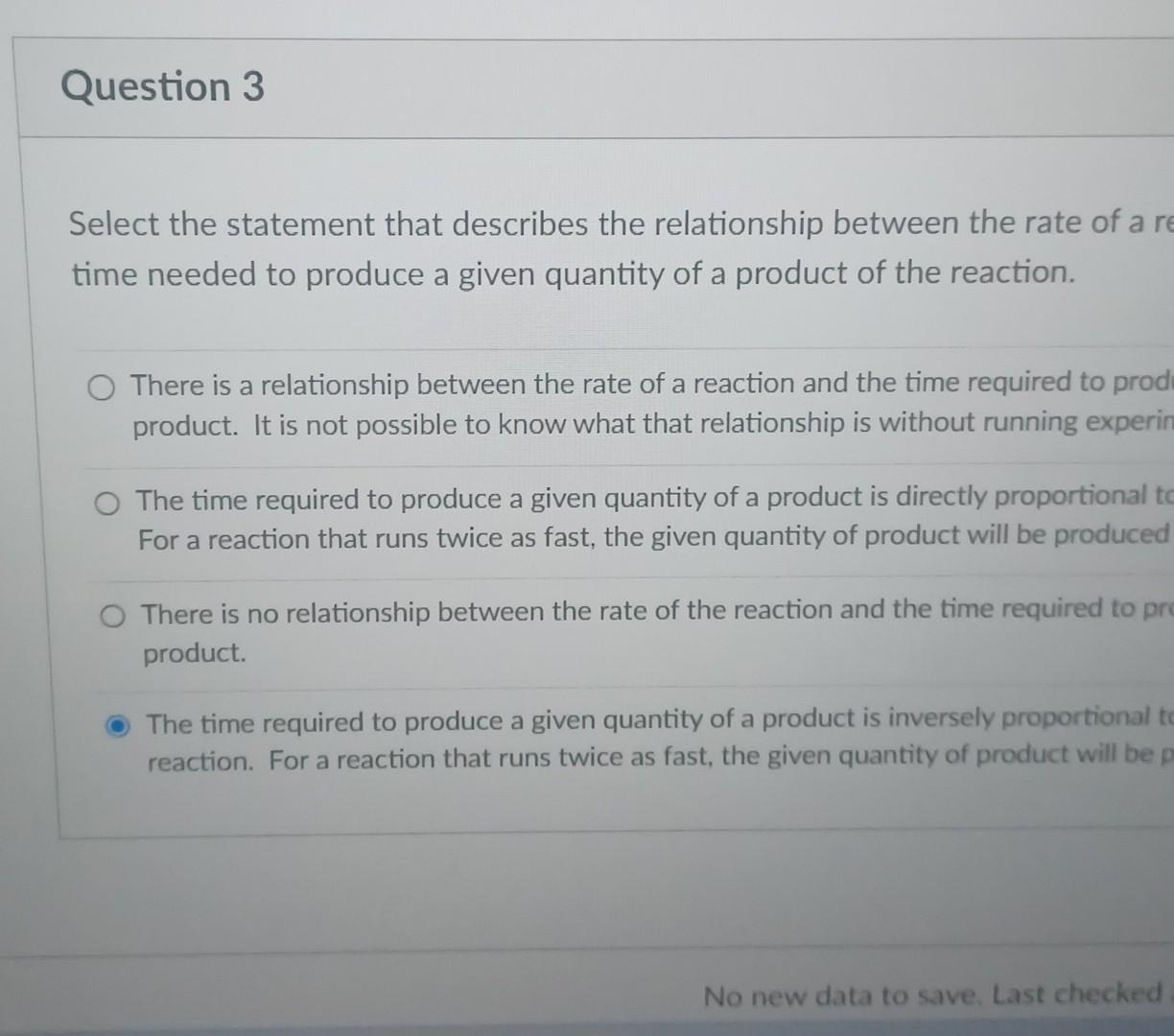 Solved Select the statement that describes the relationship | Chegg.com