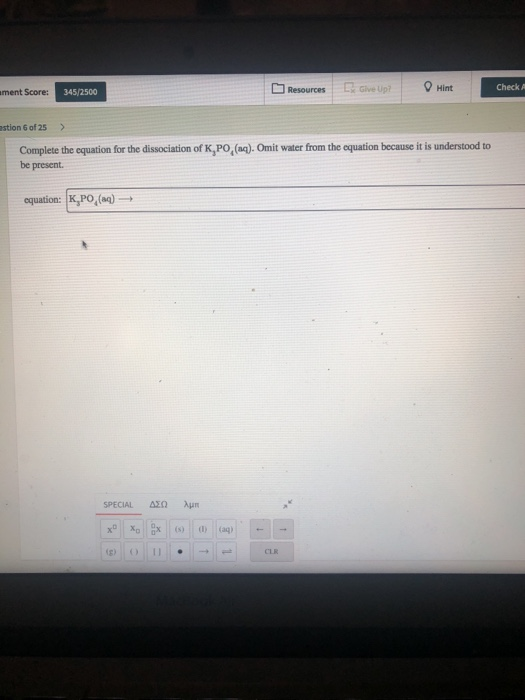Solved Assignment Score: 345/2500 Resources Give Up? Hint