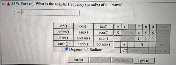 Solved (33\%) Problem 2: A wave has a wavelength of 4.5 m | Chegg.com