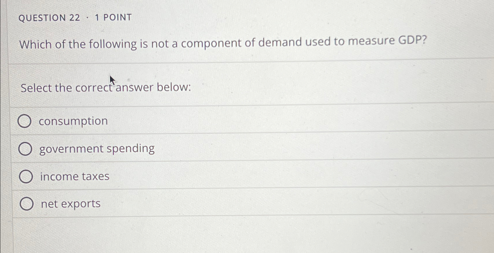 Solved QUESTION 22 * 1 ﻿POINTWhich of the following is not a | Chegg.com