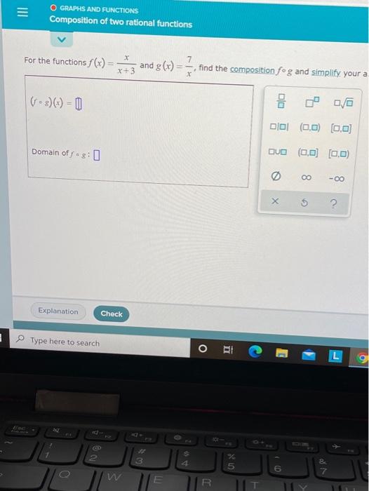 Solved OGRAPHS AND FUNCTIONS Composition of two rational | Chegg.com