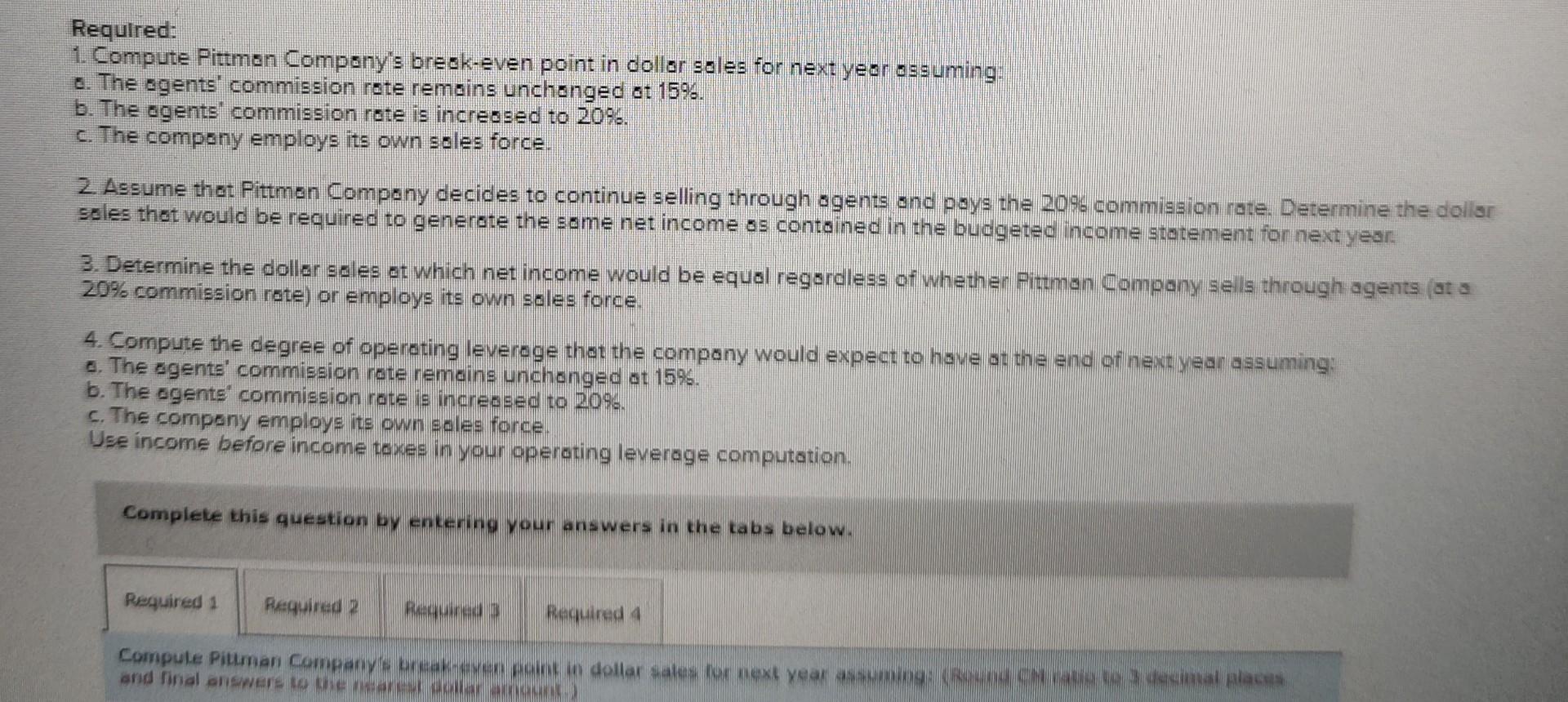 Solved Case 5-32 (Algo) Cost Structure: Break-Even and | Chegg.com