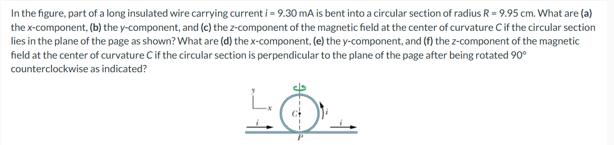 Solved In the figure, part of a long insulated wire carrying | Chegg.com