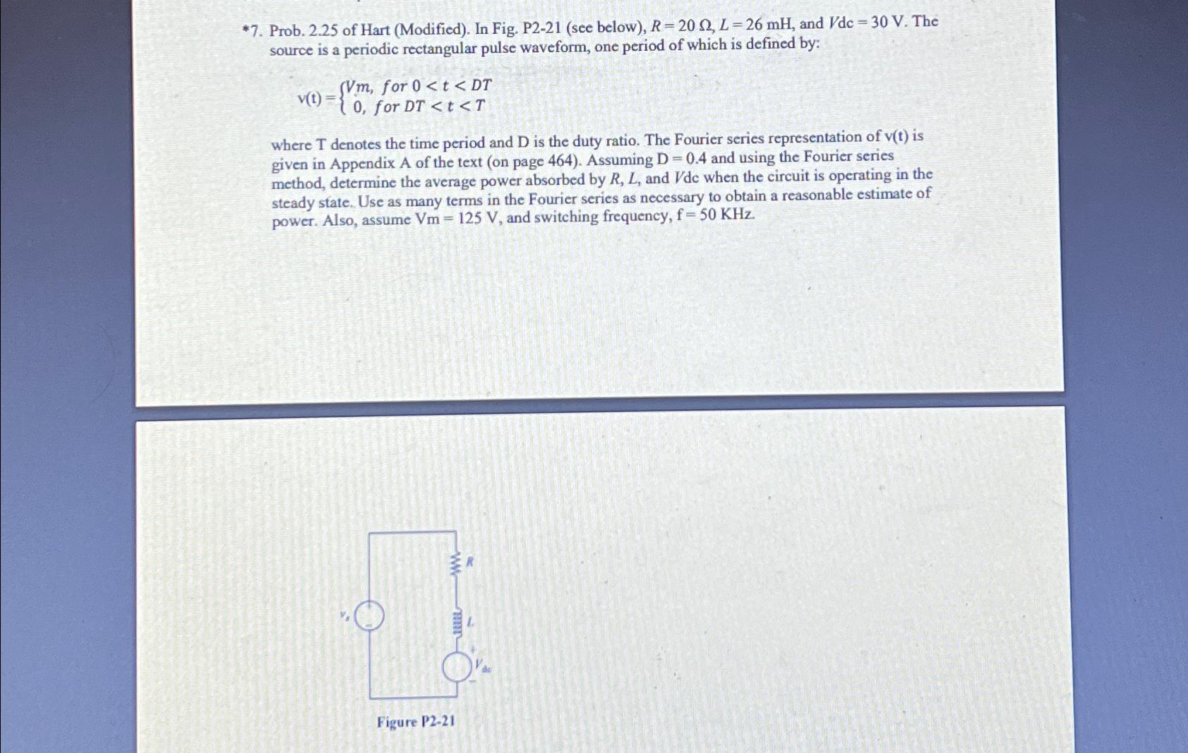 Solved *7. ﻿Prob. 2.25 ﻿of Hart (Modified). ﻿In Fig. | Chegg.com