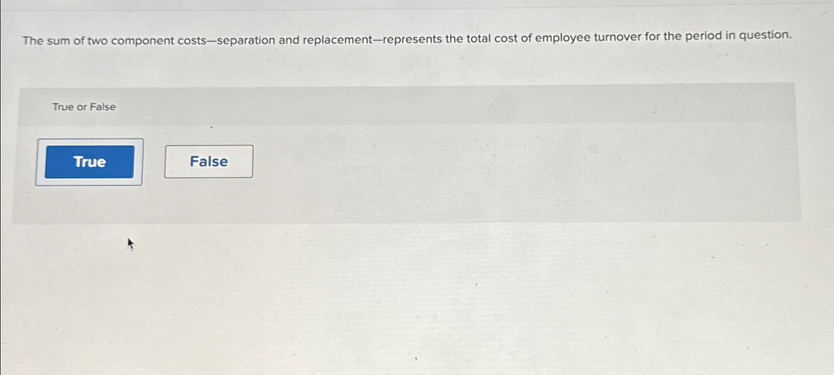 Solved The sum of two component costs-separation and | Chegg.com
