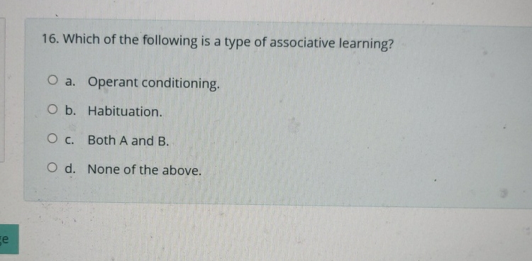 Which of the following is a type of associative | Chegg.com