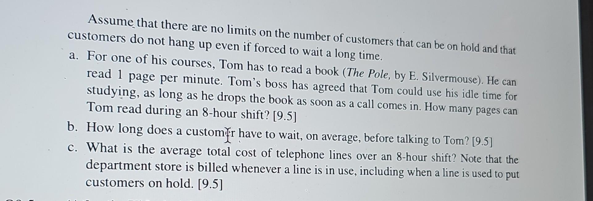 Solved (Tom Opim) The following situation refers to Tom | Chegg.com