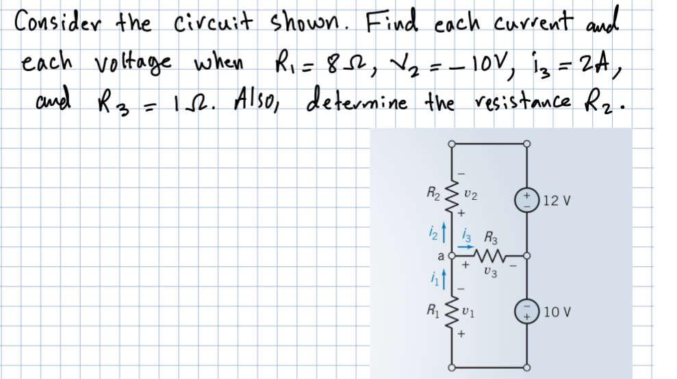 Solved Consider the circuit shown. Find each current and | Chegg.com