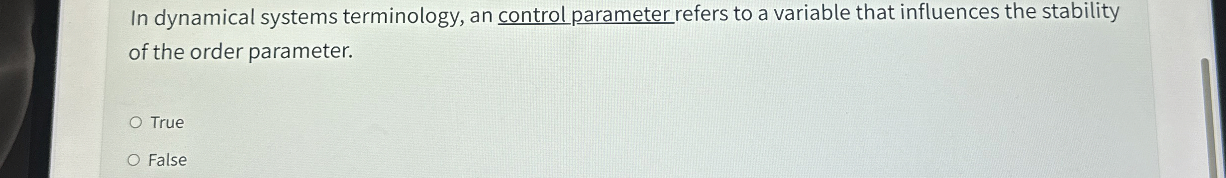 High Quality SOLUTION In dynamical systems terminology, an control | Chegg.com