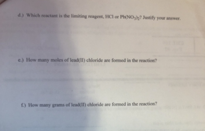 Solved Revision 4.03 231/2015 LC CHE 169 Exp. #2 LIMITING | Chegg.com